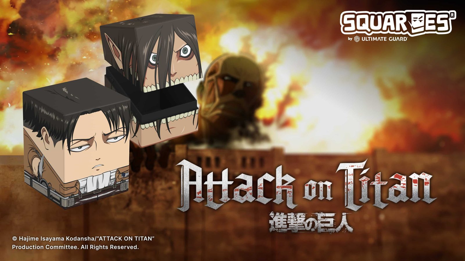 Squaroes Launches First Anime Collection with Attack on Titan