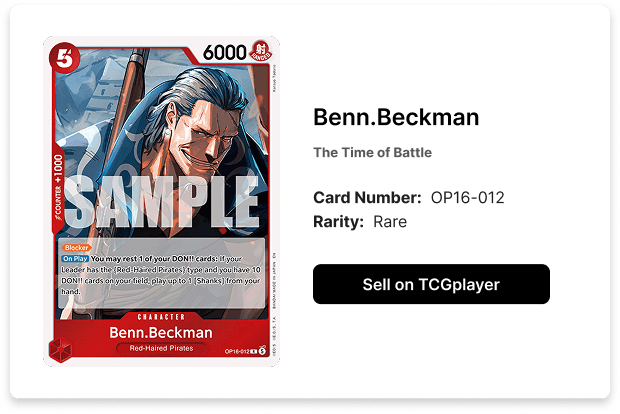 The Best-Selling Cards for One Piece Card Game: The Time of Battle